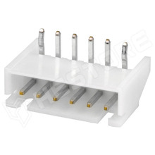 S6B-XH-A-1 / Csatlakozó aljzat, 90°, apa, XH, 2.5mm, 6P, THT, 250V, 3A (S6B-XH-A-1 / JST ...