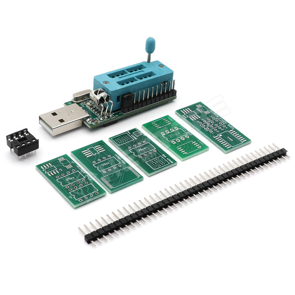 CH341A-PROG-V1.7 / Mini programozó, 24, 25, 26, 93, 45, 95xx EEPROM ...