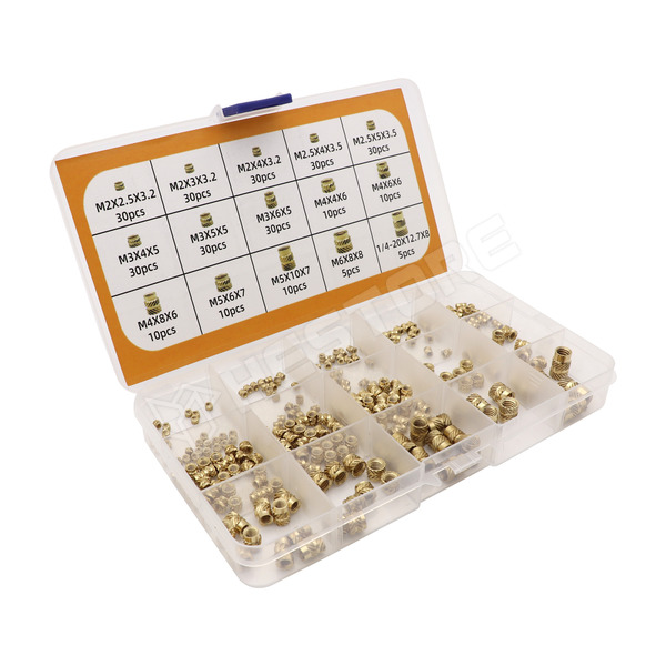 MELT-INSERT-SET / Műanyagba melegen besajtolható anya készlet, 300 ...