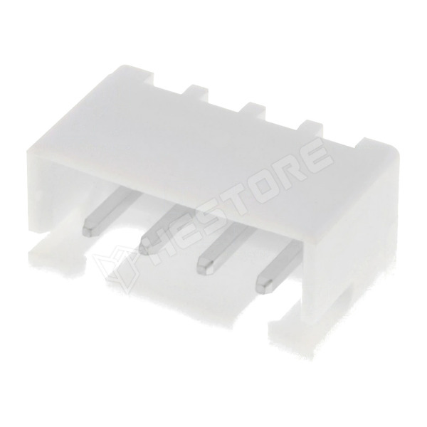 B4B-XH-A / Csatlakozó aljzat, apa, XH, 2.5mm, 4P, THT, 250V, 3A (B4B-XH-A / JST) - HESTORE ...