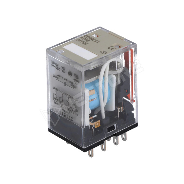 MY4 24VDC (S) / Relé, 4PDT, 24V DC, 5A / 220V AC, 5A / 24V DC (MY4 24VDC (S) / OMRON) - HESTORE ...
