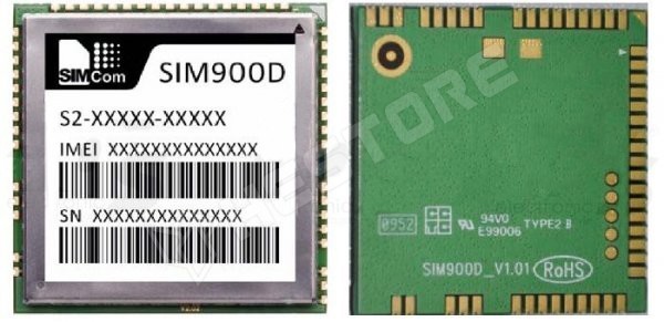 SIM900D / GSM/GPRS modul 850/900/1800/1900MHz (SIMCOM) - HESTORE ...