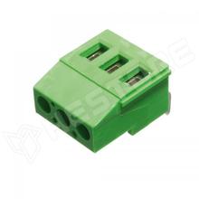 AK700/3-5,0-V/GRN / PCB terminal block, with wire protector, 90 degrees, 5mm, Number of poles: 3 ...